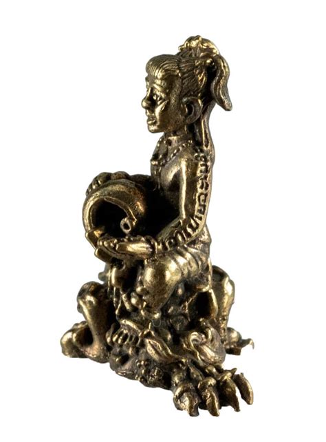 Grenouille Feng Shui en Laiton Figurine et Amulette de Thaïlande