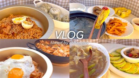 Subvlog👩🏻‍🍳한식 좋아하는 자취생이 먹은 집밥 브이로그 또순이네 된장찌개 만들다 발견한 인생찌개 김치비빔국수
