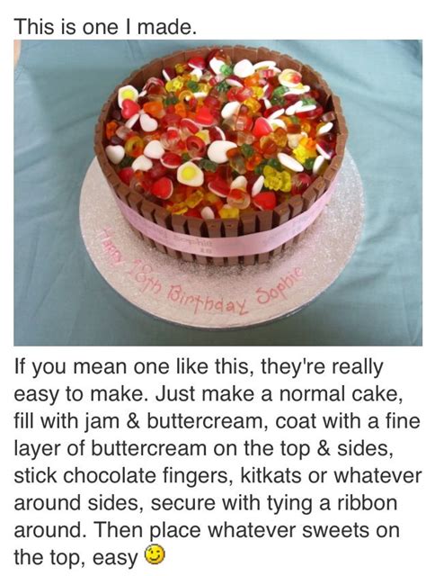 Sweetie Cake Sweetie Cake Candy Birthday Cakes Jam Filling Pudding