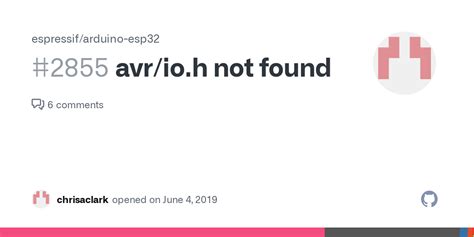 Avr Io H Not Found Issue 2855 Espressif Arduino Esp32 GitHub