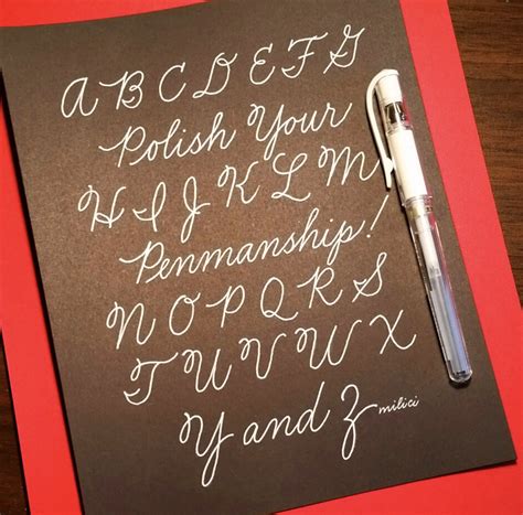 Polish Cursive Writing