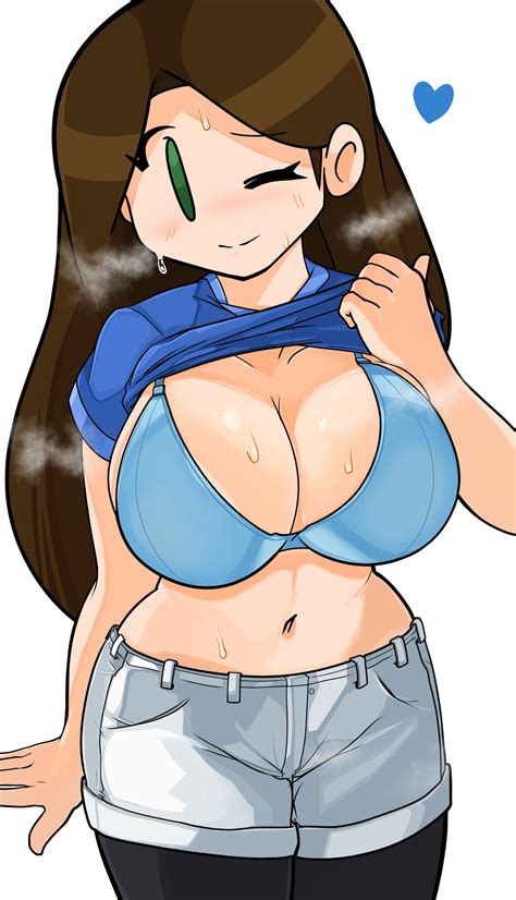 Rule 34 Big Breasts Blush Bra Brickshoes Shadowleggy Shirt Lift Sweat
