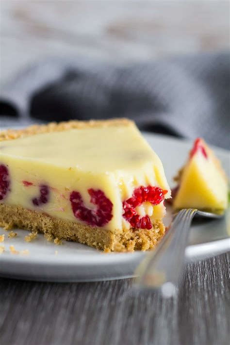 White Chocolate Raspberry Tart A Deliciously Rich And Creamy No Bake