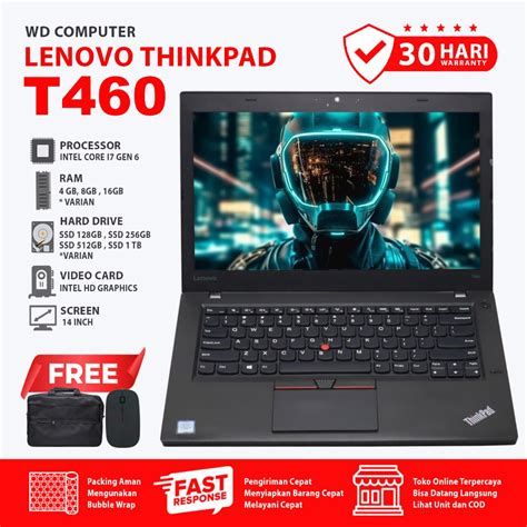 Jual Promo Laptop Lenovo Thinkpad T460 Intel Core I7 Gen6 Ram 8gb Ssd 256gb Shopee Indonesia
