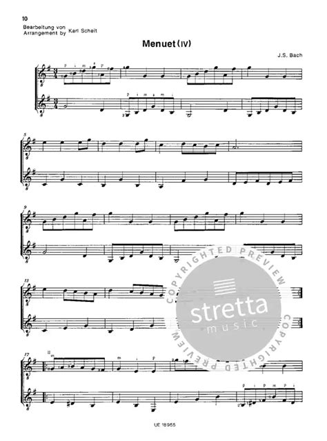 Aus dem Notenbüchlein für Anna Magdalena Bach von Johann Sebastian Bach