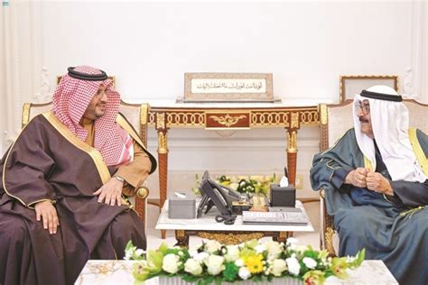 جريدة الرياض ولي عهد الكويت يستقبل الأمير تركي بن محمد بن فهد