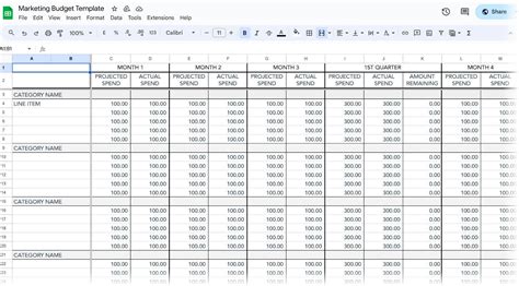How To Create A Marketing Budget In Steps Free Template