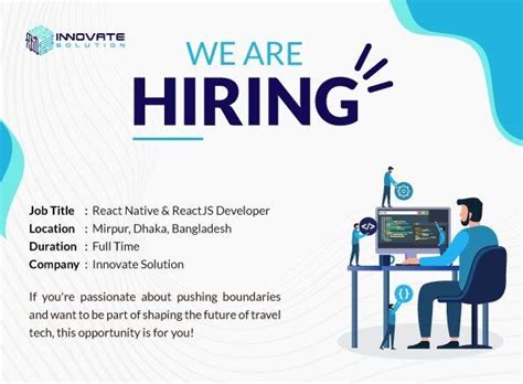 innovate solution on linkedin job title react native and reactjs