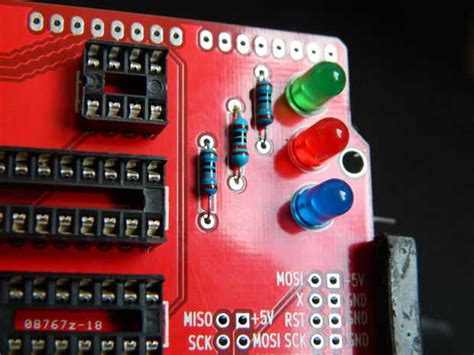 construcción de un escudo de isp para arduino