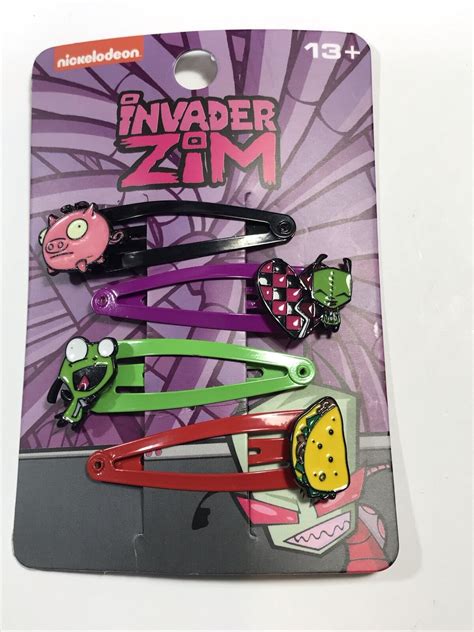 Invader Zim Gir Hair Clip Set Clip Art Library