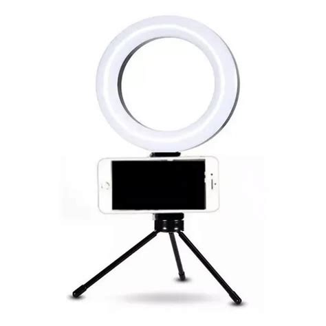Ring Light Led Mesa Iluminador Pequena Tripé Polegada cm Five Imports Dropshipping