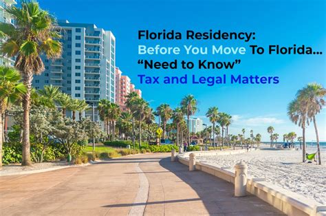 Florida Residency Before You Move To Florida