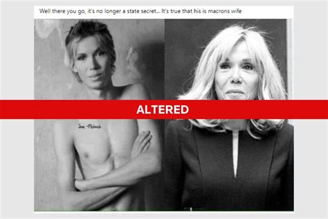 Fact Check Altered Image Depicts Brigitte Macron As A Young Man Reuters