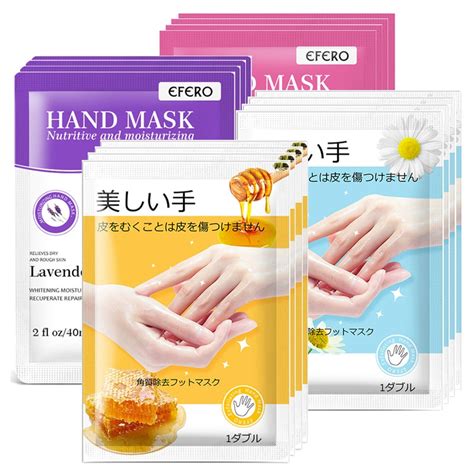 Efero Exfoliating Hand Mask Hand Care Moisturizing Spa Gloves Whitening