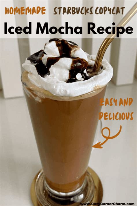 Homemade Iced Mocha Recipe Better Than Starbucks