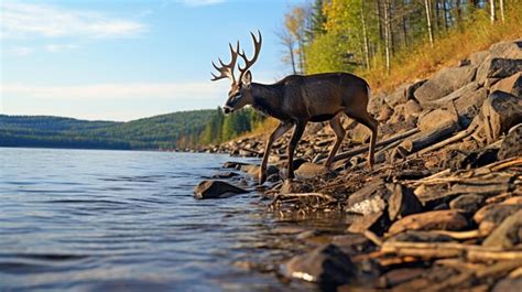 Premium Photo Male Deer High Definition Photographic Creative Image