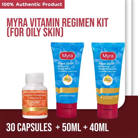Myra Vitamin Regimen Kit For Oily Skin Shopee Philippines