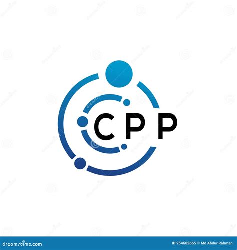 Cpp Letter Logo Design On White Background Cpp Creative Initials