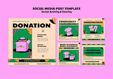 Free Psd Charity Donation Poster Template Design