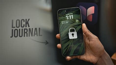How To Lock Journal App On Iphone Tutorial Youtube