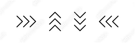 Swipe Icon Set Arrow Button Symbol Triangle Arrow Up Down Left