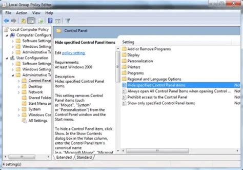 Hide Show Add Remove Control Panel Applets In Windows 1110
