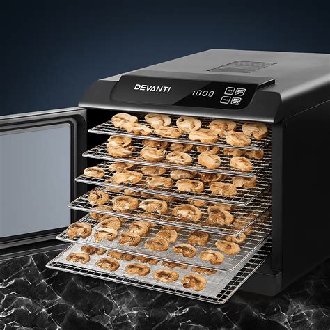 Devanti 6 Trays Food Dehydrator Stainless Steel Tray Rootlab