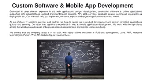 Ppt Custom Software And Mobile App Development 2 Powerpoint
