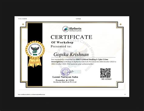 Gopika Krishnan On Linkedin Slytherin Workshop Online