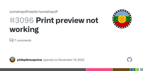 Print Preview Not Working · Issue 3096 · Sumatrapdfreadersumatrapdf