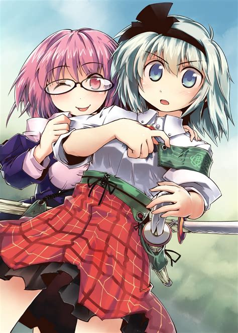 Konpaku Youmu And Saigyouji Yuyuko Touhou Drawn By Nanaroku