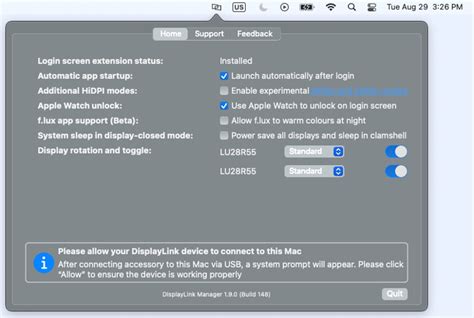 how can i rotate the displays connected to my displaylink based usb