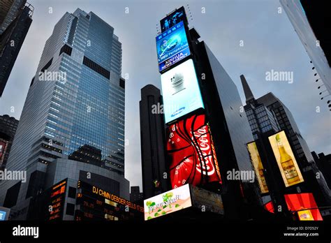 United States Of America New York City Manhattan Times Square Stock
