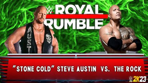 Stone Cold Steve Austin Vs The Rock Wwe K Youtube