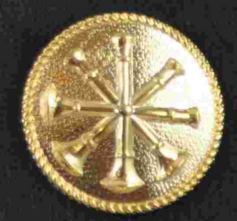 Chief Bugle Pins 5 Bugles Sold In Pairs Hp 4455g