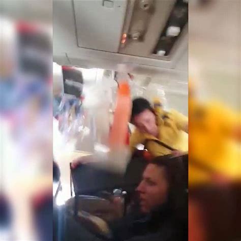 Watch As Severe Turbulence Sends Flight Attendant Crashing Into Ceiling