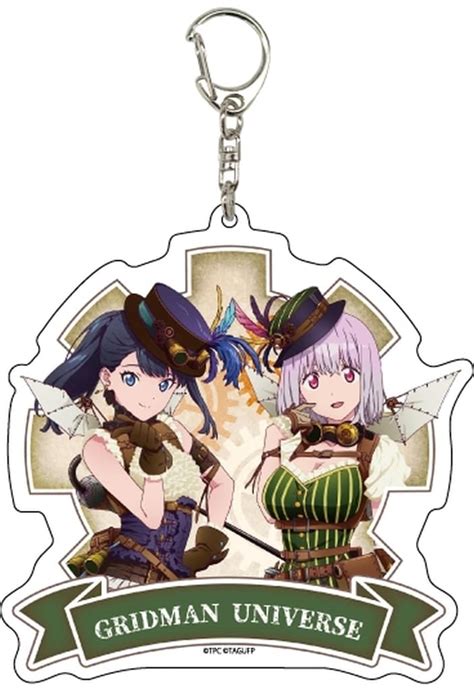 駿河屋 03宝多六花＆新条アカネスチームパンクver 描き下ろしイラスト デカアクリルキーホルダー 「グリッドマン ユニバース