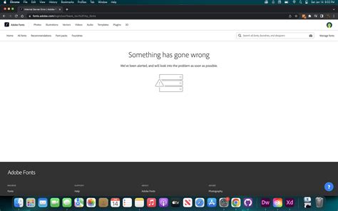 is adobe fonts down website barely working adobe community 13491376