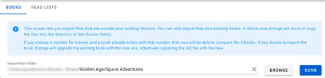 Import Books Komga