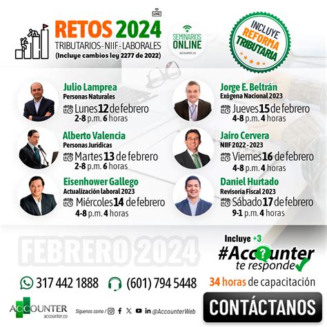 Retos 2024 Tributarios NIIF Y Laborales Incluye Reforma Tributaria