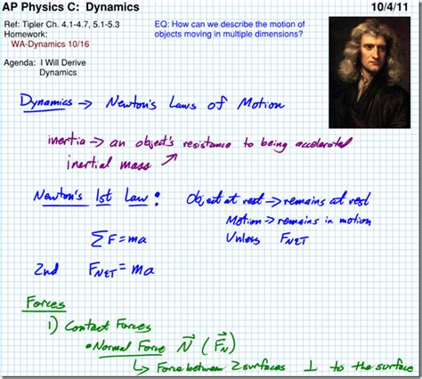 Intro To Dynamics AP Physics C