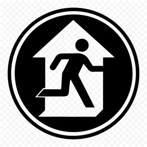HD Exit Sign Emergency Safety PNG Citypng