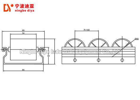 PE ABS Wheel Industrial Placon Roller Track 4000mm Length For Gravity