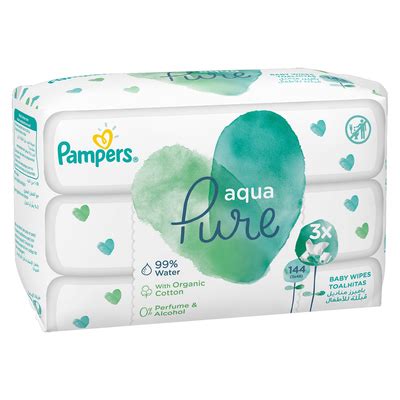Pampers Aqua Pure Baby Wet Wipes 144 (3x48) | PnP