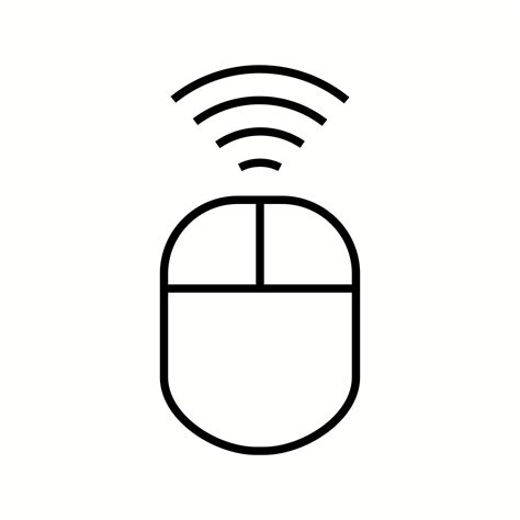 Unique Wireless Input Device Vector Line Icon 15427063 Vector Art At
