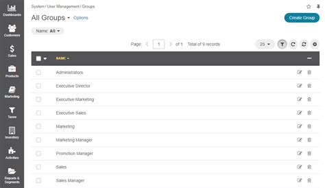 Configure User Groups In The Back Office Orocommerce Orocrm And Oroplatform Documentation