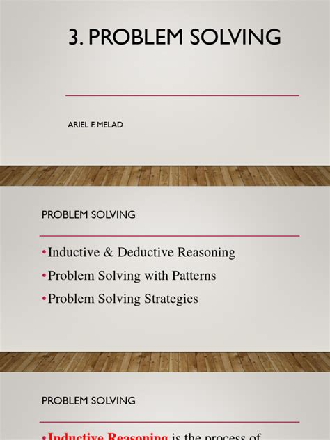 Chapter 3 Problem Solving Strategy Updated Pdf Inductive Reasoning
