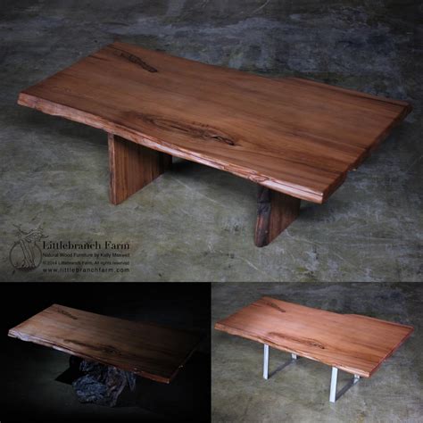 Rustic Table Live Edge Table Wood Table Littlebranch Farm