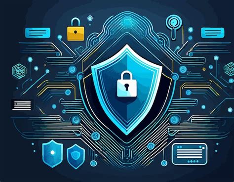 Cybersecurity Illustrations Vector Graphics Premium Ai Generated Vector