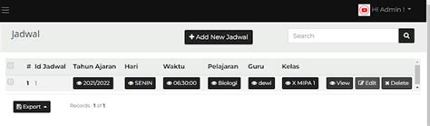Aplikasi Penjadwalan Berbasis Web